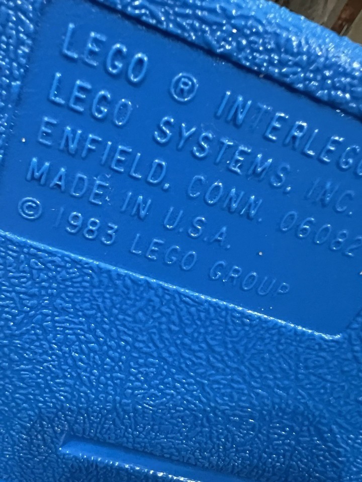 LEGO Vintage 1983 Blue Storage Box Container Carrying Case Legos Clean ...