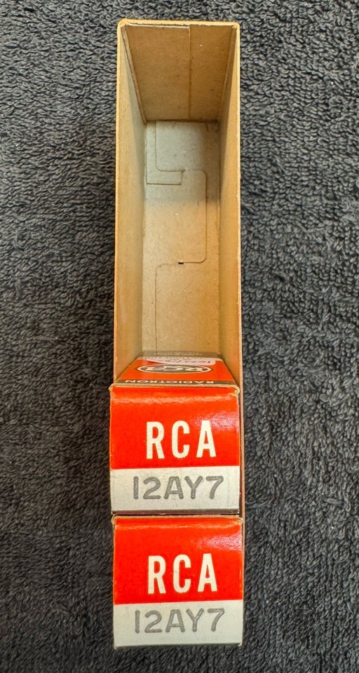 2 NOS NIB Matched RCA 12AY7 Audio Tubes 1968 | eBay