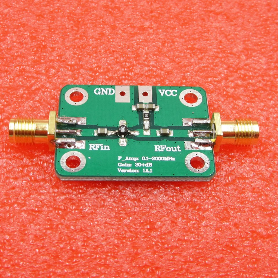 0.1-2000MHz RF Wideband Amplifier 30dB low-noise LNA Broadband Module ...