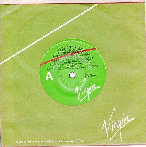DAVID SYLVIAN / RIUICHI SAKAMOTO - FORBIDDEN COLOURS - 7" 45 VINYL ...