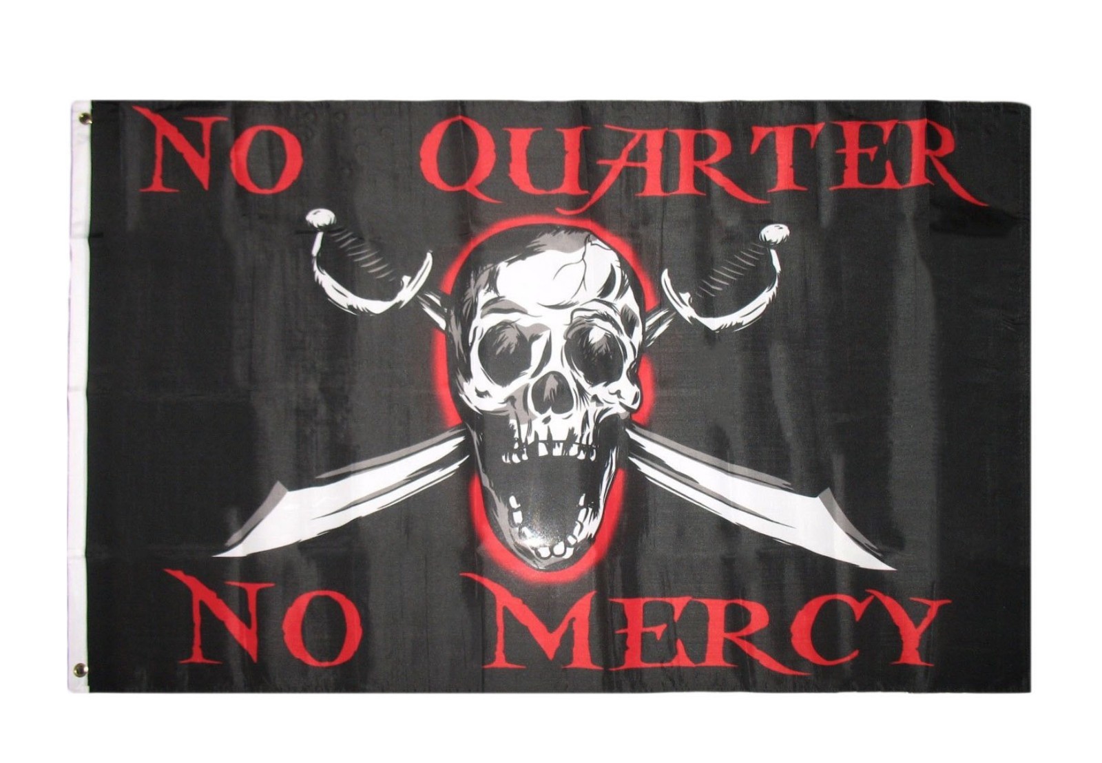 3x5 Jolly Roger Pirate No Mercy No Quarters 150D Flag 3'x5' banner ...