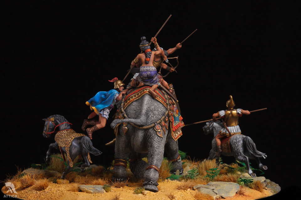 Indian Elephant Alexander the Great Painted Tin Toy Soldier Pre-Sale ...