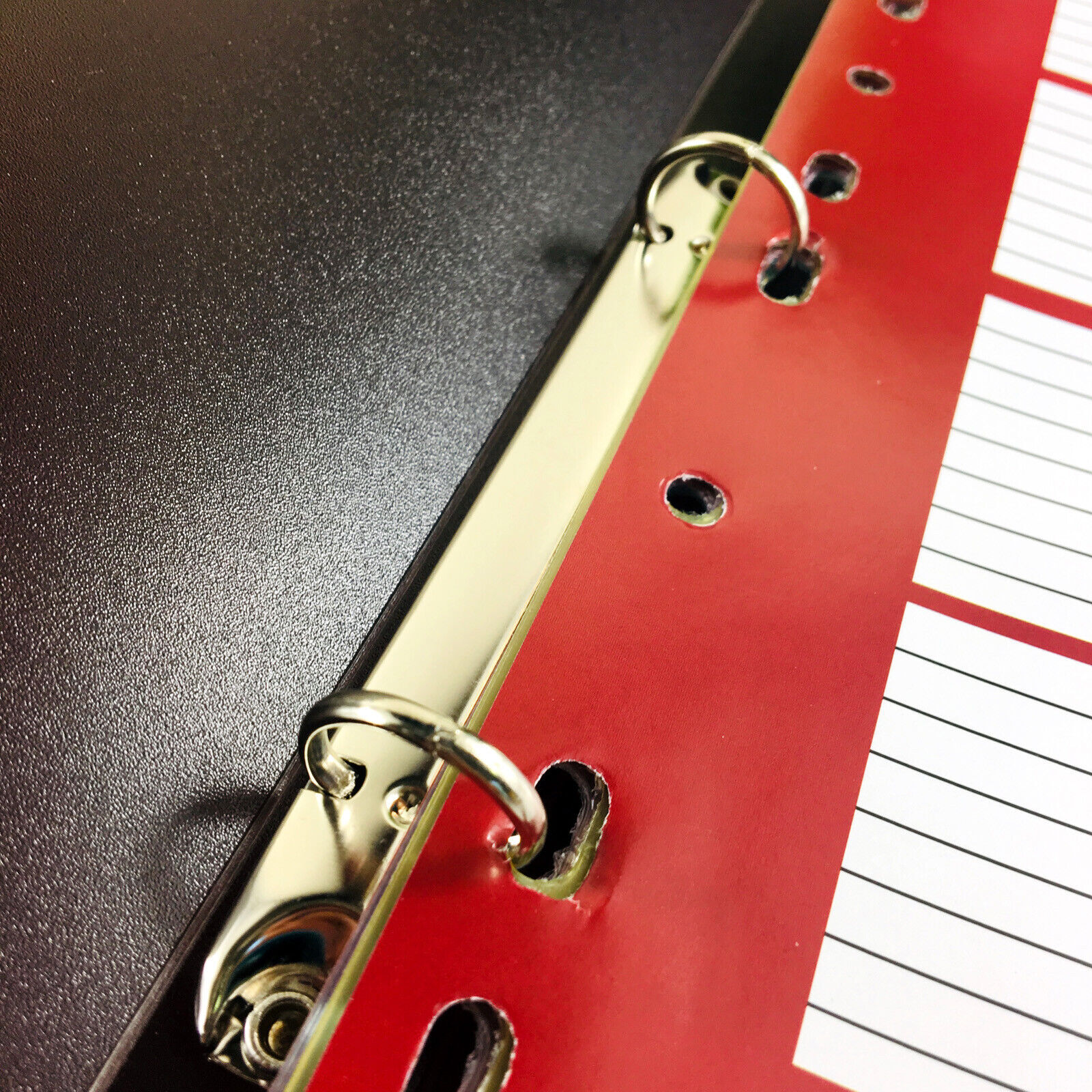 A4 Slim Ring Binders with Index Sheet 6 Dividers Case Paper Storage ...