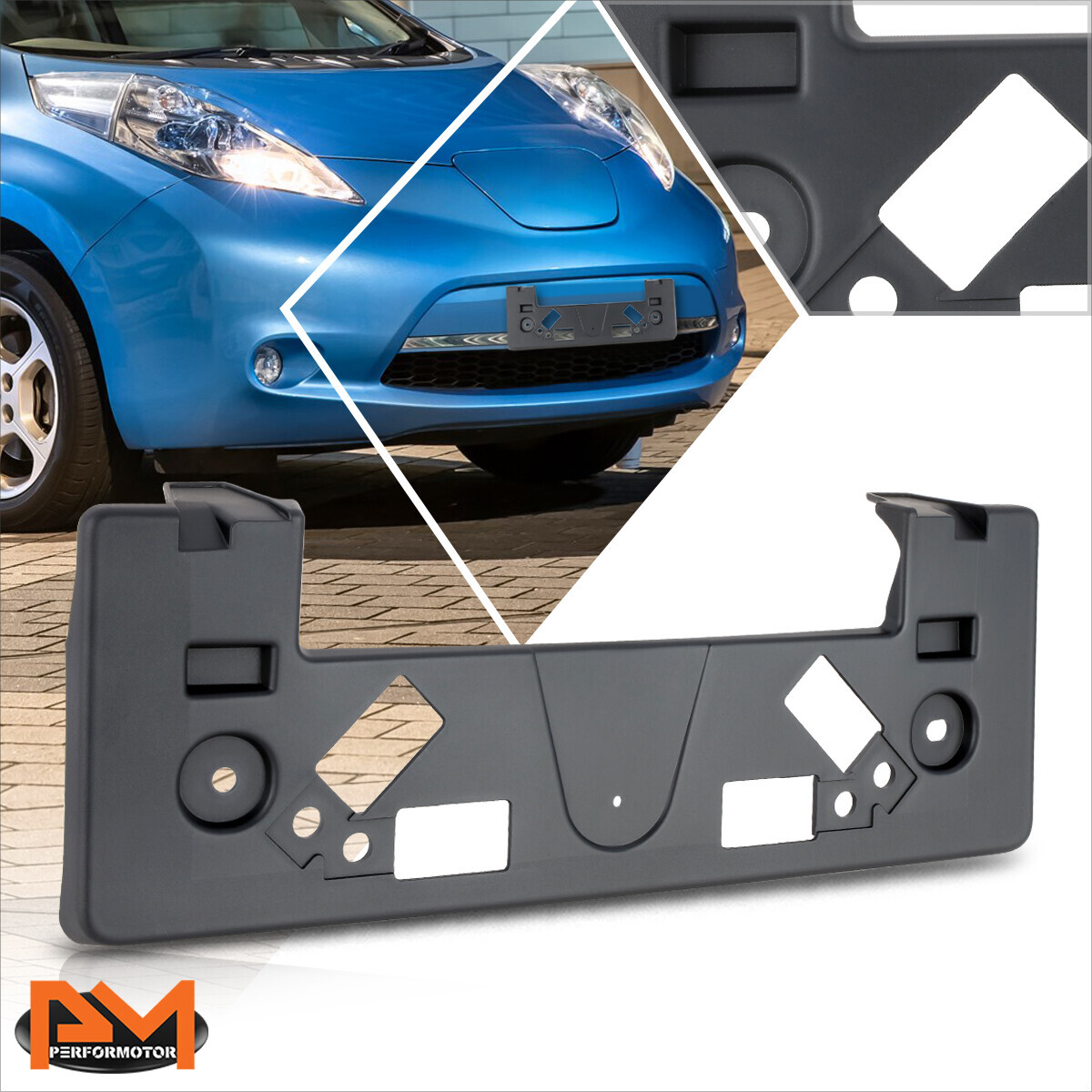 For 11-12 Nissan Leaf Front Bumper Tow Hook License Plate Tag Mounting ...