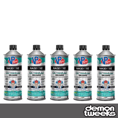5 x VP Racing Madditive Octanium Unleaded Petrol Octane Booster - 32oz ...