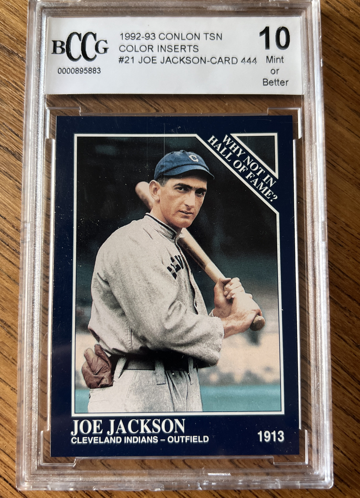 1992-93 JOE JACKSON Conlon TSN Color Inserts Graded 10 | eBay