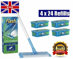 Flash Speedmop Starter kit Speed mop OR Refills Cleaning Wet Cloths ...