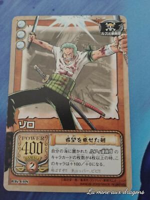 One Piece Card Game TCG RK-C08 Bandai japan carte Roronoa Zoro | eBay