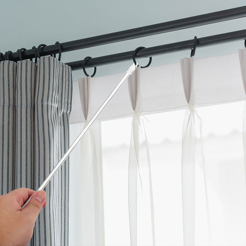 2Pcs Curtain Pull Rod Blinds Stick Replacement Wand for Curtain Types ...