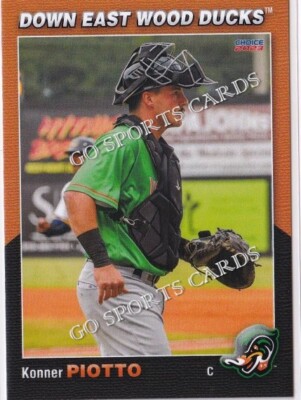 2023 Down East Wood Ducks Konner Piotto RC Rookie Texas Rangers Minor ...
