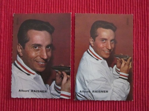 2 ANCIENNES PETITES CARTES PUBLISTAR ALBERT RAISNER HARMONICA | eBay