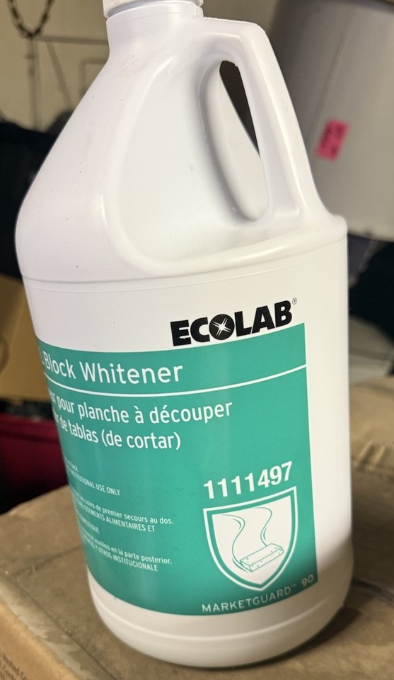 Ecolab Retail Block Whitener 1 US Gallon (3.8 L) -1111497 | eBay