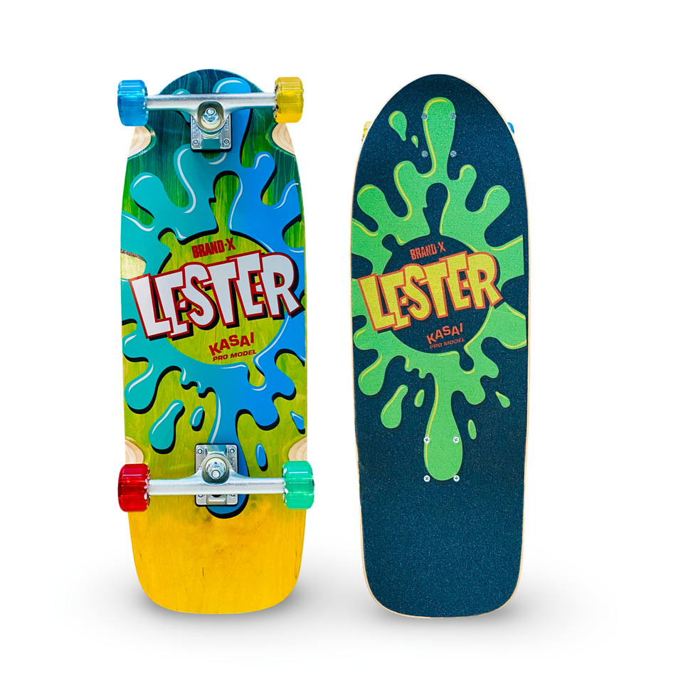 Lester Kasai Brand-X Splat COMPLETE SKATEBOARD | eBay