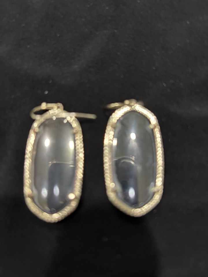 Kendra Scott Elle Dichroic Gold Dangle/Drop Glass Earrings | eBay