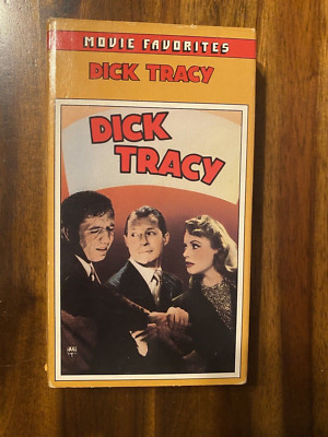 Dick Tracy Vintage 1990 VHS Cassette with Morgan Conway, Jane Greer ...