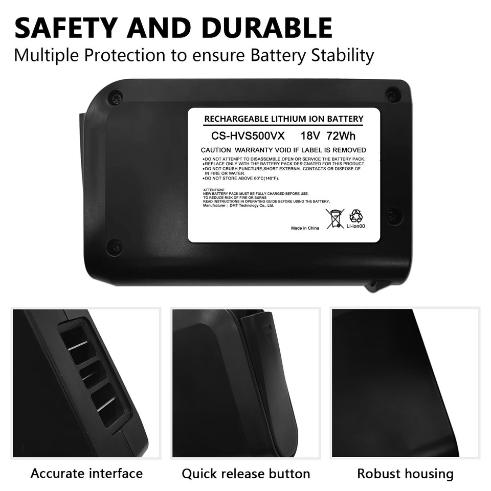 For Hoover Linx Battery BH50000 18V 72Wh Lithium Ion For LINX Cordless ...