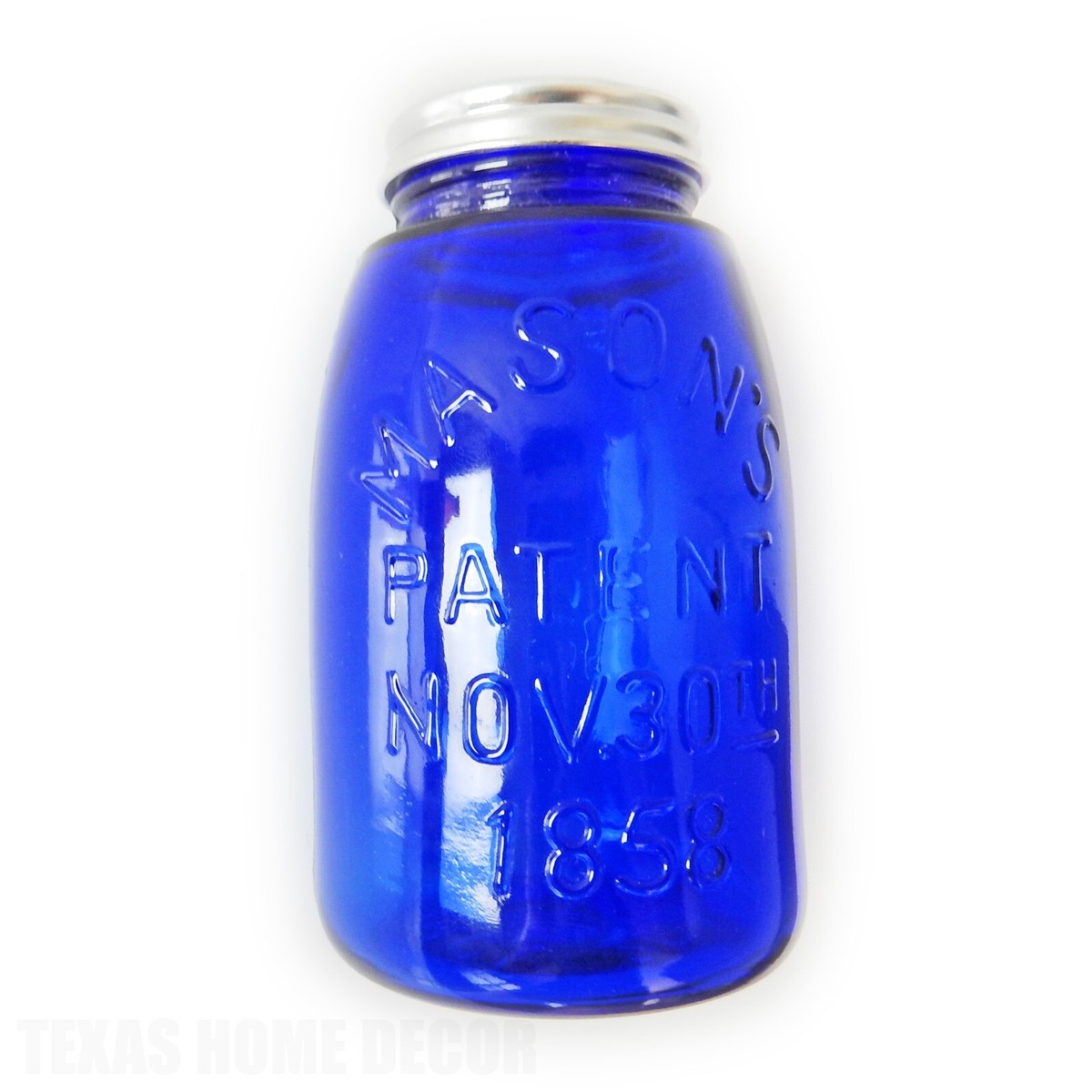 Blue Mason Jar In The Kitchen