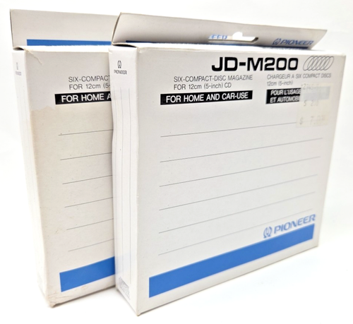 Lot of 2 Pioneer Six CD Compact Disc Magazine JD-M200 Home and Car CD ...