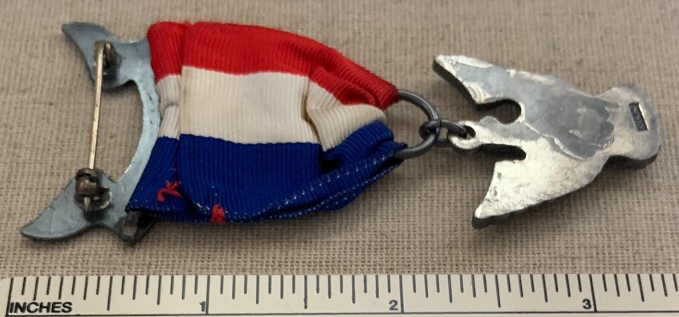 VTG 1950s EAGLE SCOUT Boy Scouts Rank Badge MEDAL & PALMS BSA Pin Award ...