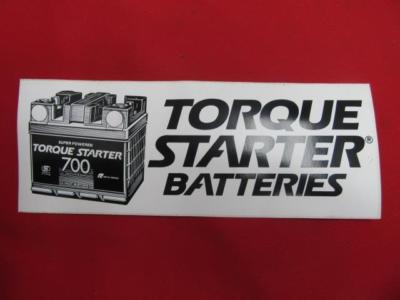 NOS Torque Starter Batteries Decal 11" x 4.5" Drag Racing Rod Shop NHRA ...