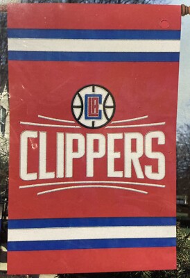 Los Angeles Clippers 2 sided Embroidered 44”x 28” Indoor Outdoor Flag ...