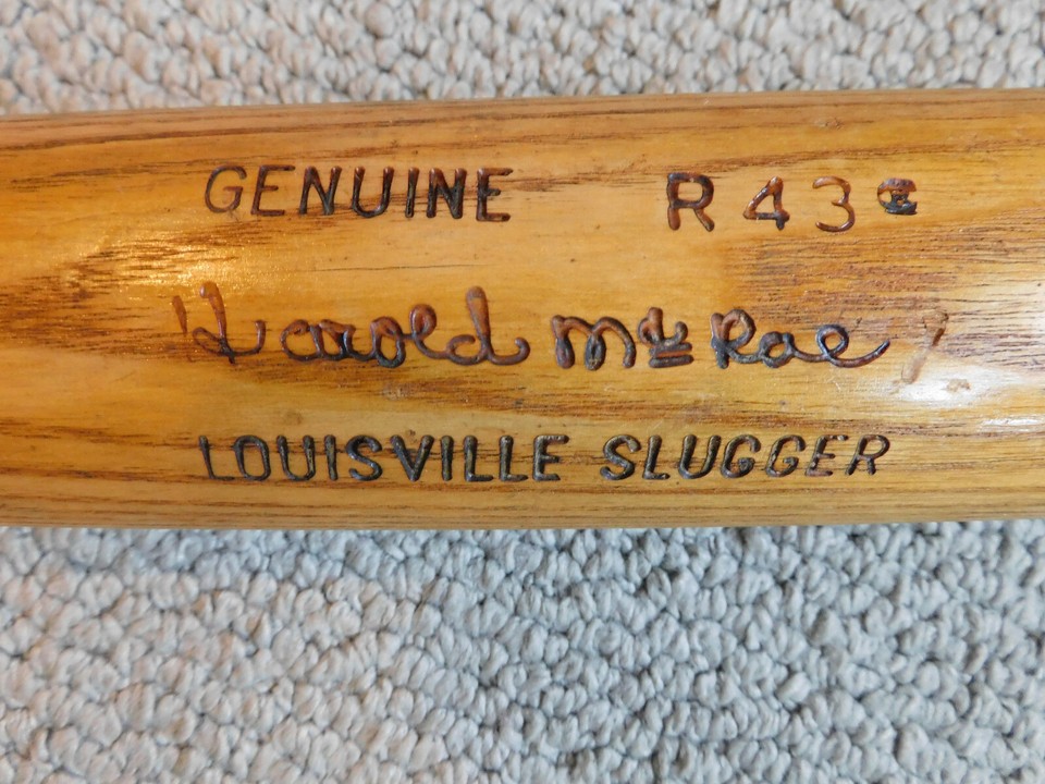 Hal McRae 1970's Louisville Slugger 125 Baseball Bat R43 Georgeous! K C ...