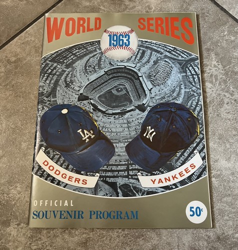 1963 World Series Official Souvenir Program Yankees/Dodgers | eBay