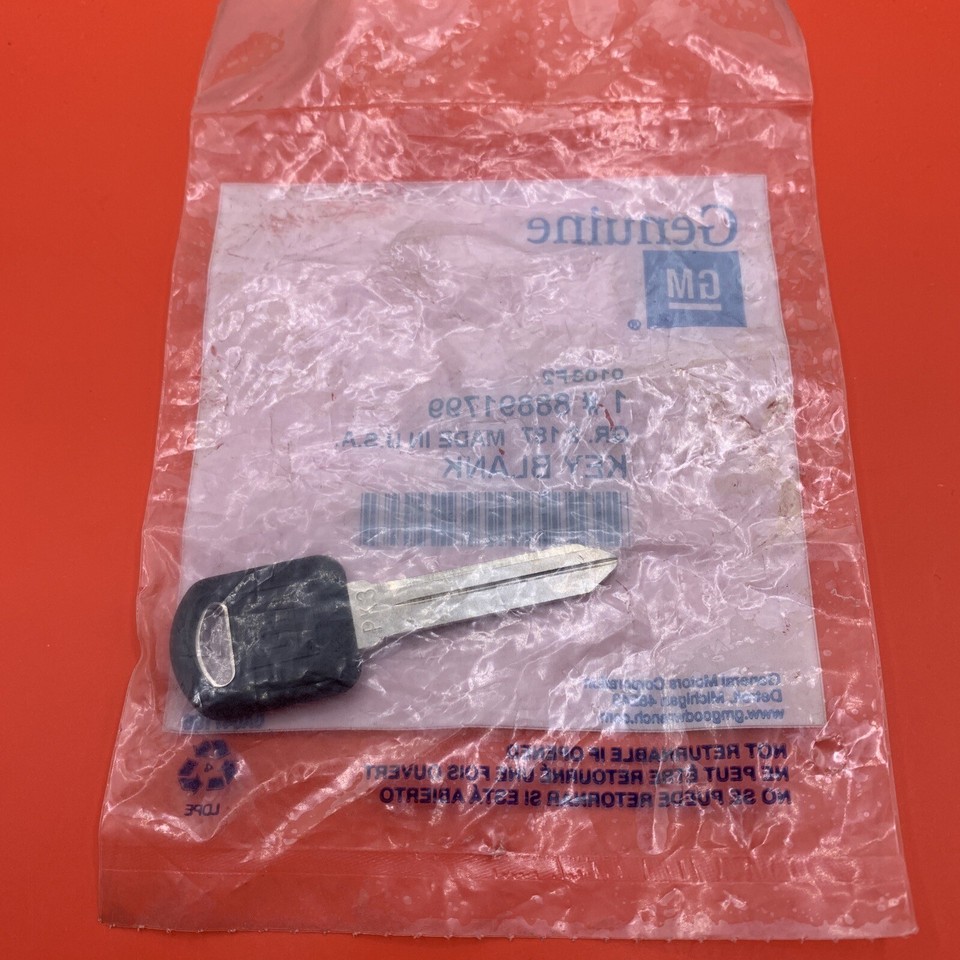 NEW OEM GM Transponder Ignition Key Blank 88891799 Chevy Buick Pontiac ...