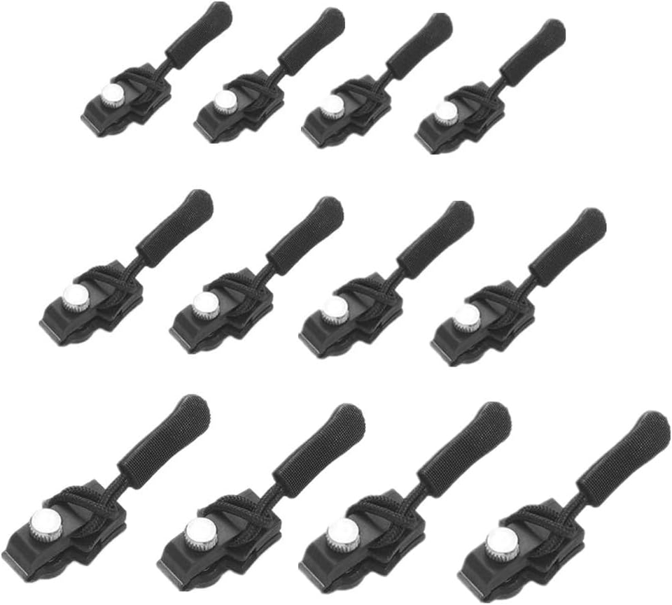 Zipper Repair Kit, 12pcs 3 Different Size Replacement Zipper Quick ...