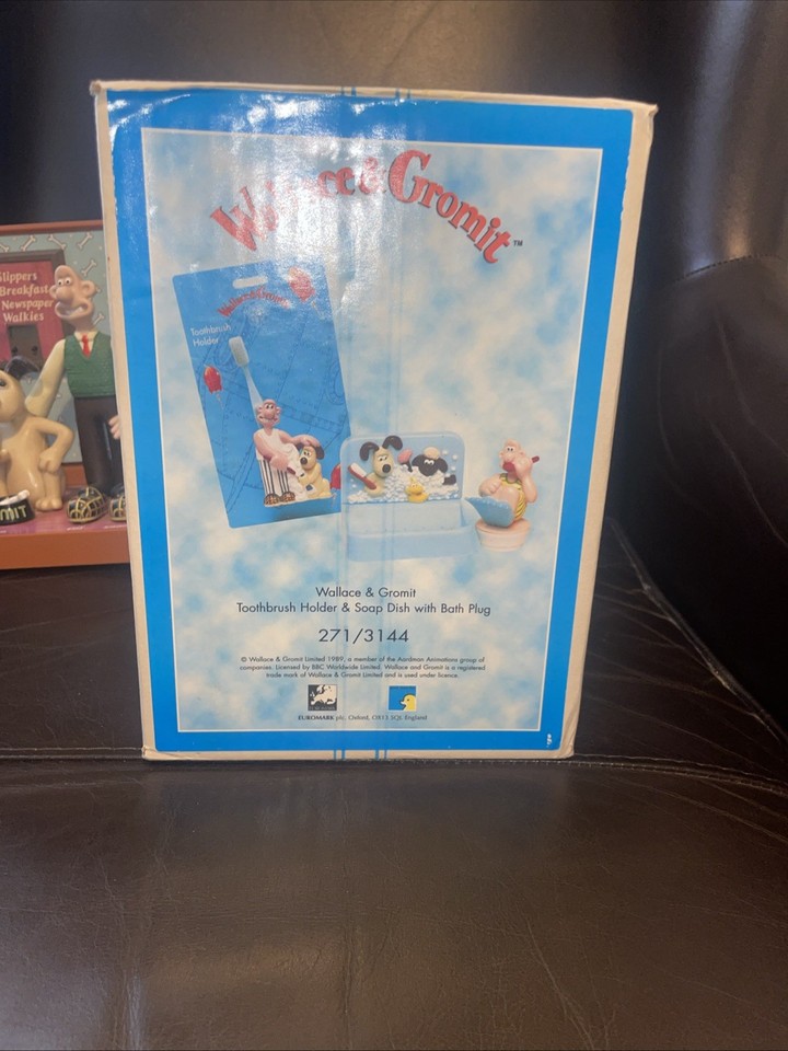 Wallace And Gromit Bundle Soap Dish-egg Cups/alarm clock-toothbrush and ...