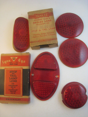 lot of 5 , Red , Vintage Old Car lens ... 2 IN A BOX...YANKEE...LYNX | eBay