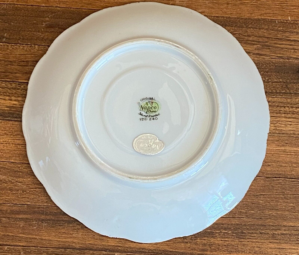 Vtg NAPCO China~Hand Painted~Teacup & Saucer~Lily of the Valley~IDD 240 ...