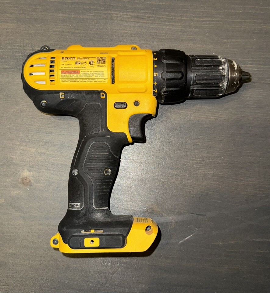 DEWALT DCD771 20V Max 1/2 In. Cordless Drill Driver - Tool Only | eBay