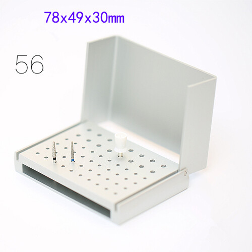 1PC 56 Holes Dental Bur Block Holder Stand Autoclave Disinfection Case ...