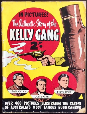 AUTHENTIC STORY NED KELLY GANG AUSTRALIAN DRAWN GOLDEN AGE COMIC 1940 ...