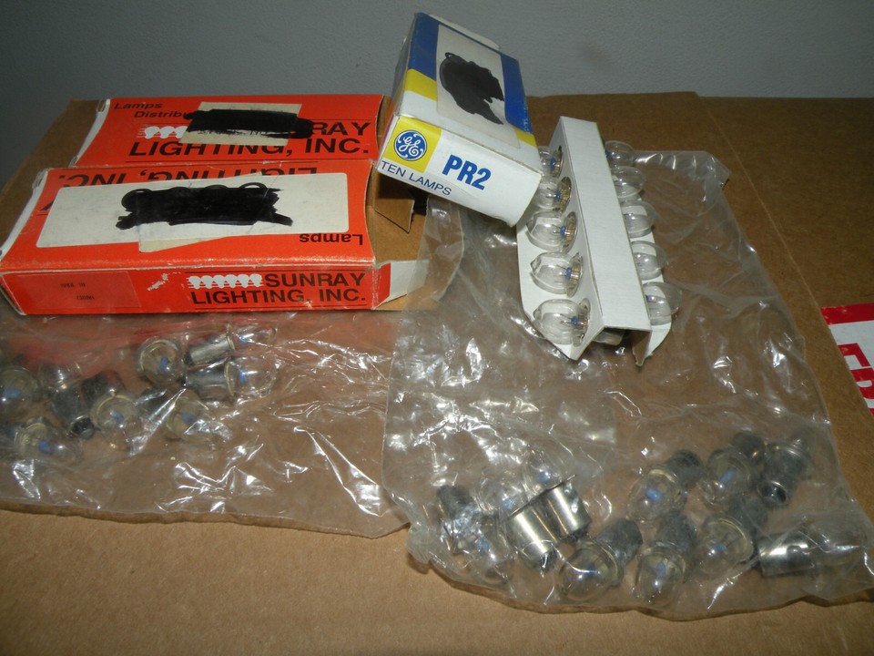 (30) New Flashlight Bulbs, 2.38 V, .5Amp PR-2 Sunray & GE | eBay