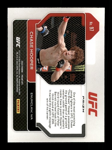 2022 Panini Prizm UFC - Ruby Wave Prizm #97 Chase Hooper for sale ...
