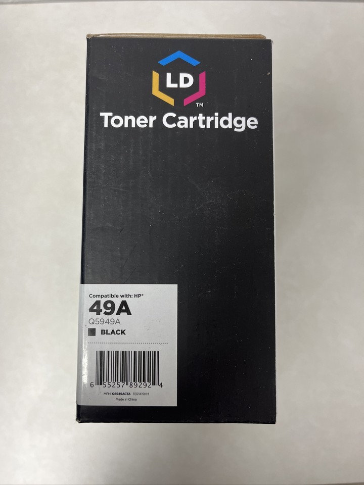 LD Toner Cartridge 49A Q5949A Laser Jet HP Black 1160Le 3390 1320tn ...