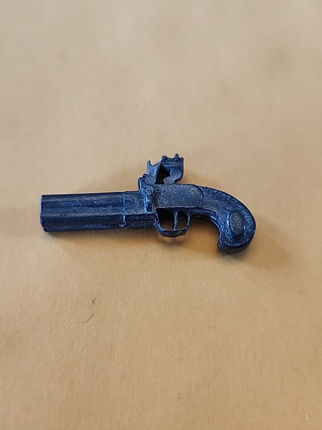 Vintage Miniature LEAD TOY 4 BARREL FLINTLOCK PISTOL BRITISH 1780'S 1. ...