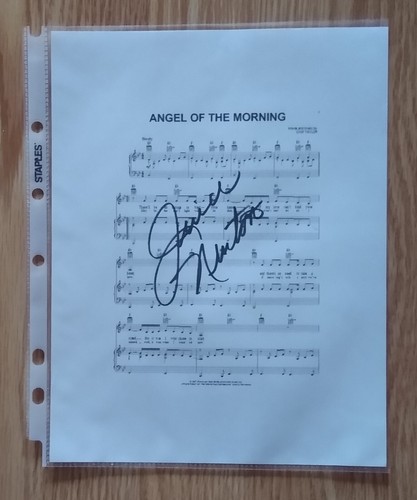 JUICE NEWTON Signed Autographed 8.5X11 Lyric Sheet Angel Of The Morning ...