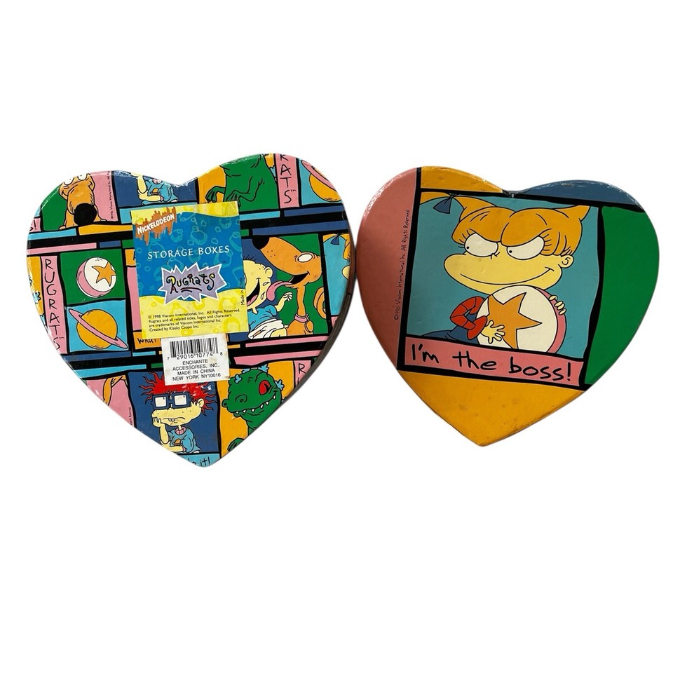 Vtg Rugrats Heart Shaped Box I Am The Boss Angelica Pickles Trinket ...