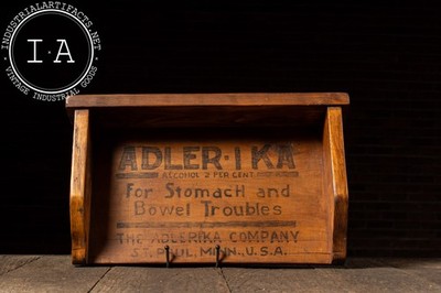 Antique Adler-I-Ka General Store Advertising Display Shelf | eBay