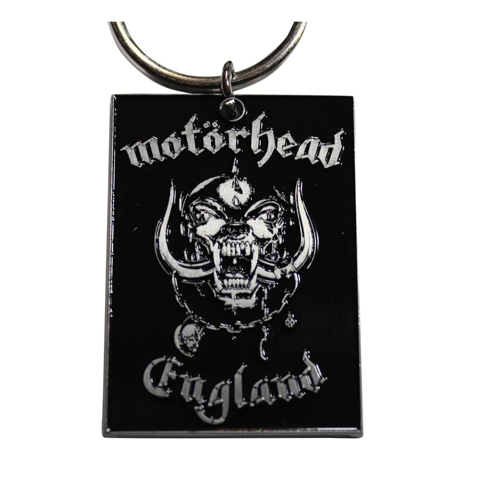 Motorhead England Logo Metal & Enamel Keychain Keyring Heavy Metal ...