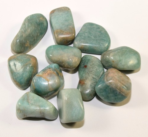 Natural Green Amazonite Crystal Tumbled Stone Polished Feldspar Mineral ...