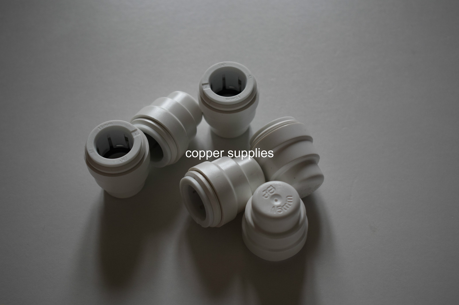 Speedfit 15mm Pushfit Copper or Plastic Stopend Cap PSE4615W Stop End ...