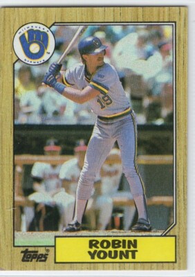 1987 Topps Robin Yount Baseball Card Milwaukee Brewers | eBay