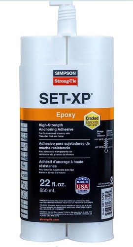 Simpson Strong-Tie SET-XP Epoxy High Strength Anchoring Adhesive 22 OzE ...