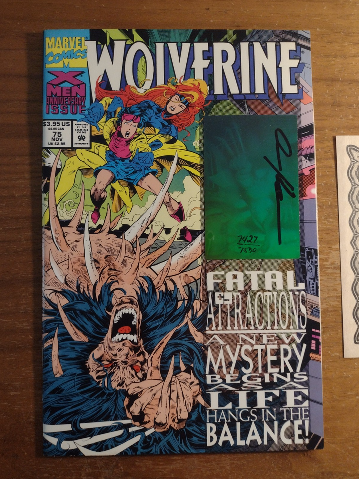 WOLVERINE # 75 SIGNED COA DF DYNAMIC FORCES ADAM KUBERT MARVEL COMICS ...