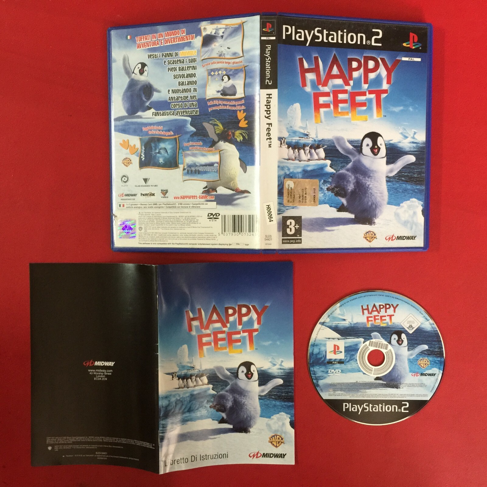 (PS2) HAPPY FEET (ITA 2006 PAL) Sony PlayStation 2 + Manuale GIOCO GAME ...