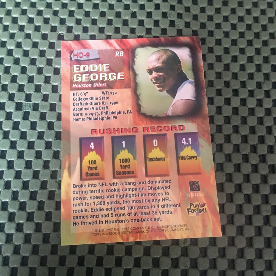 1997 Topps High Octane #HO9 Eddie George *BUY 2 GET 1 FREE* | eBay